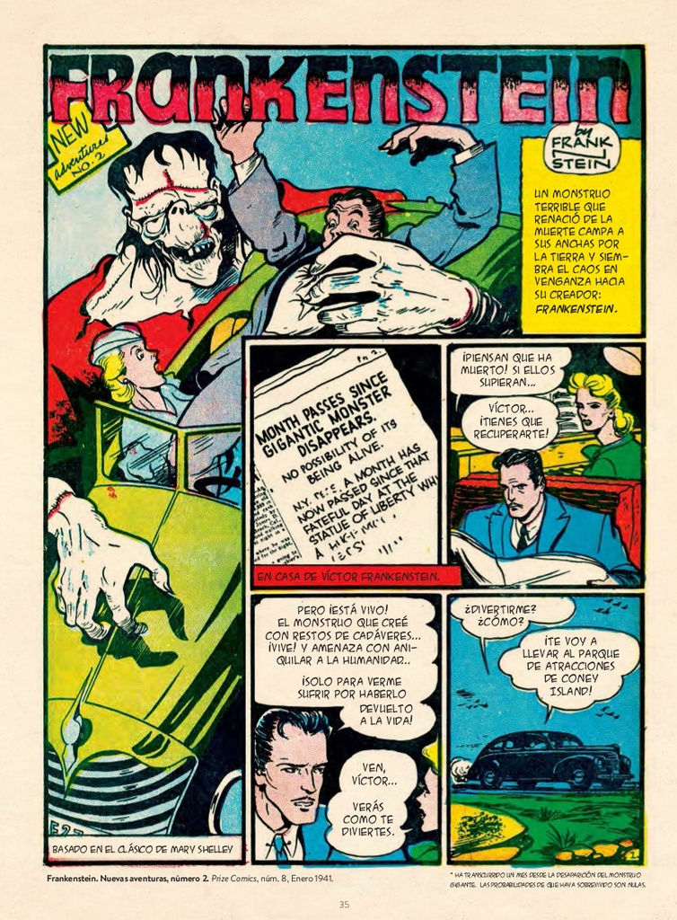 BIBLIOTECA DE CÓMICS DE TERROR DE LOS AÑOS 50 VOL.02: FRANKENSTEIN | Global Comics